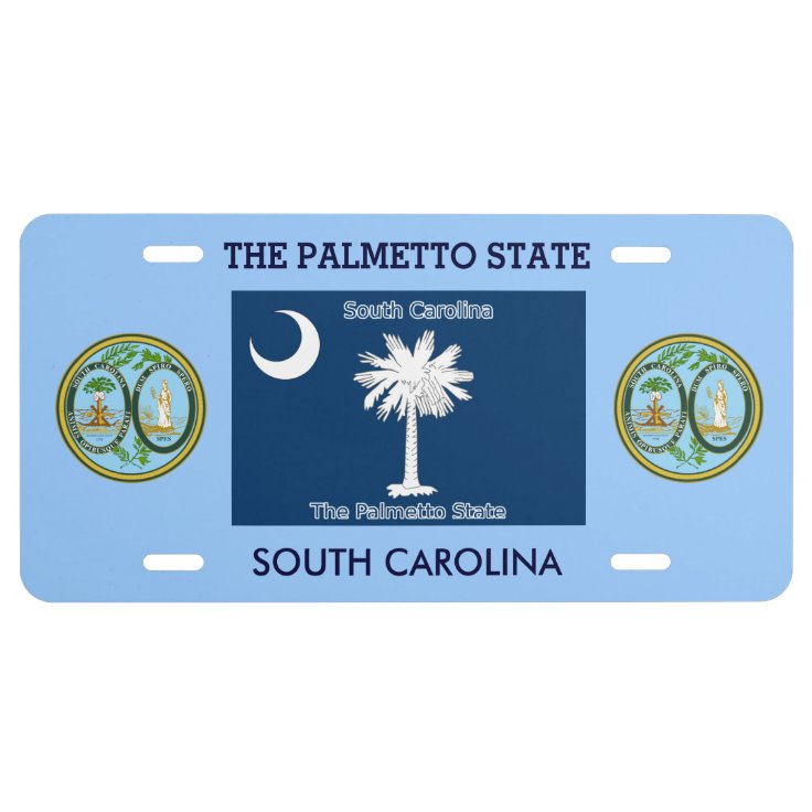 South Carolina Custom Front License Plate | Zazzle