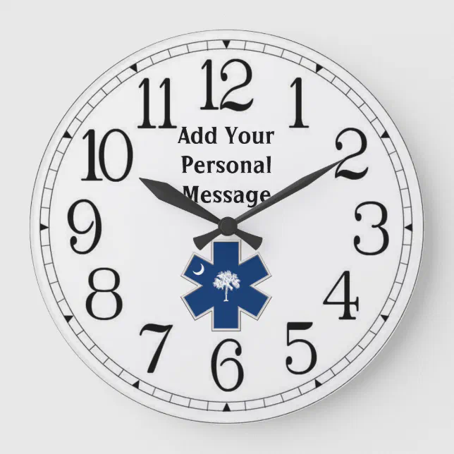 South Carolina EMS Star of Life Large Clock | Zazzle