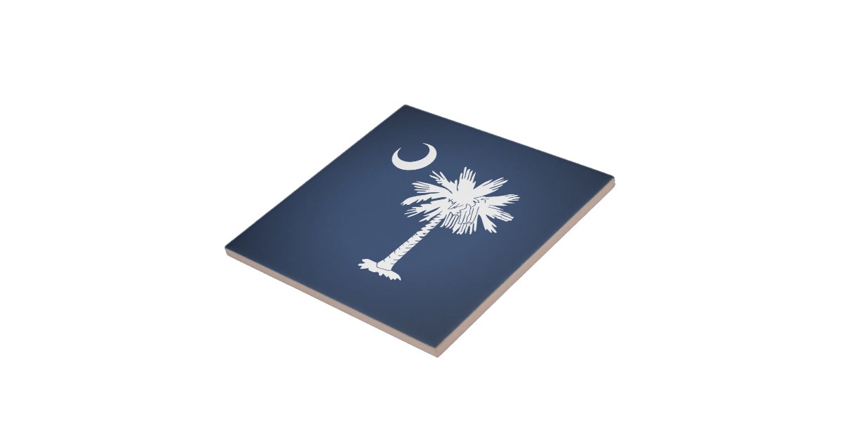 South Carolina Flag Tile | Zazzle