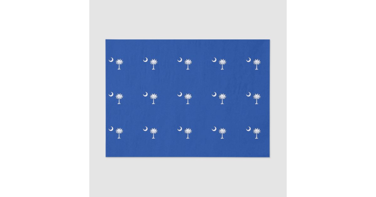 SOUTH CAROLINA FLAG TISSUE PAPER | Zazzle