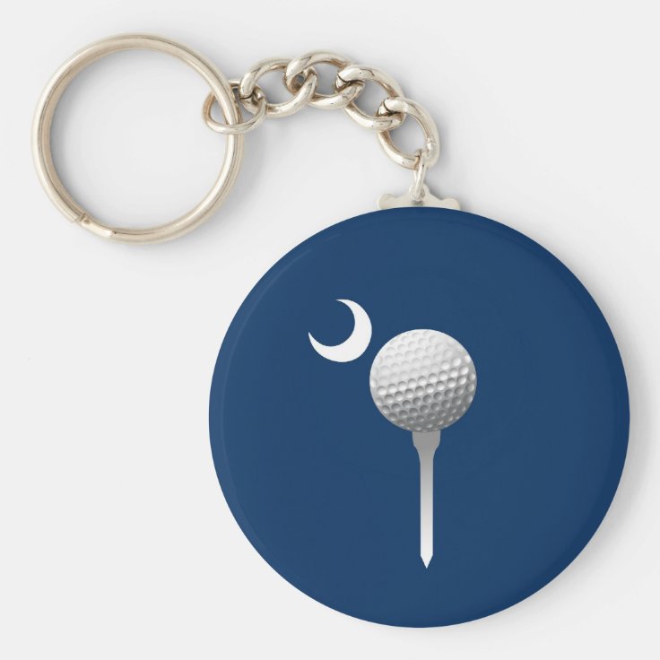 South Carolina Palmetto tree and crescent Keychain | Zazzle