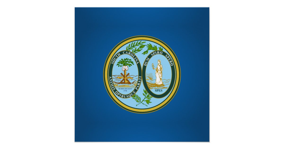 South Carolina seal, American state seal Poster | Zazzle