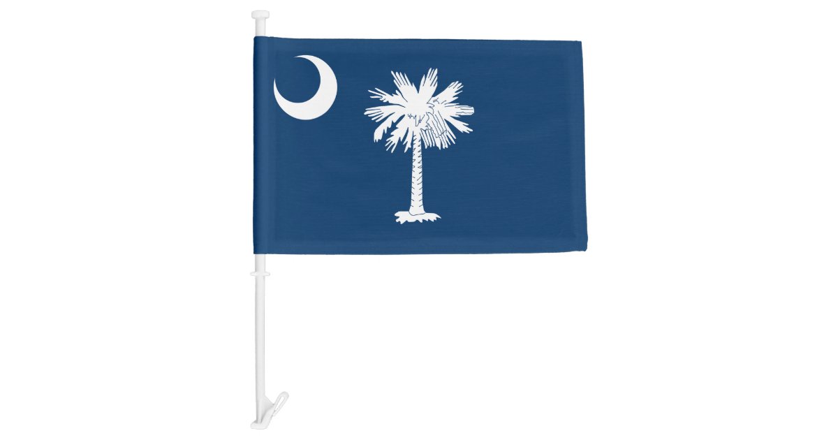 South Carolina State Car Flag | Zazzle