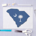 South Carolina State Flag and Map Tissue Paper | Zazzle