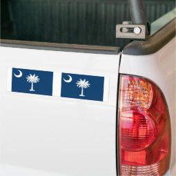 South Carolina state flag Bumper Sticker | Zazzle