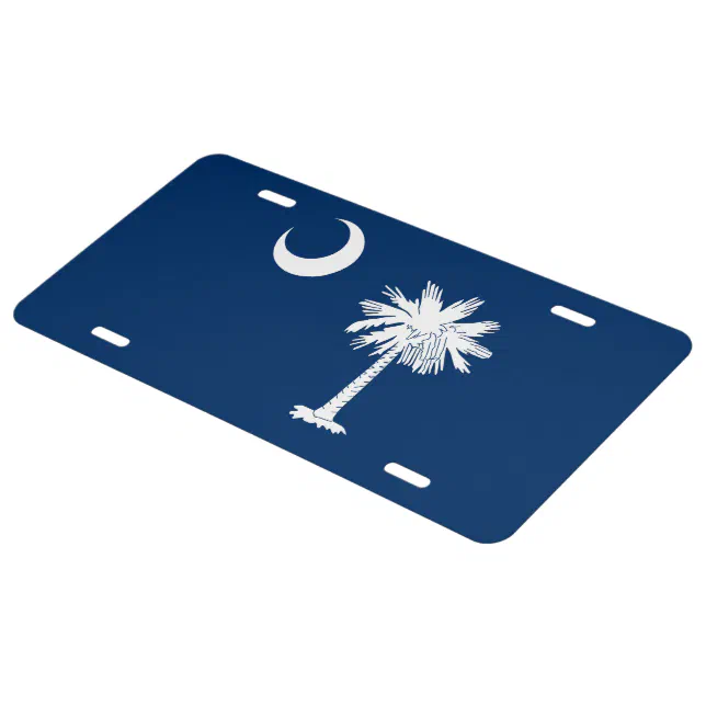 South Carolina State Flag Design Accent License Plate | Zazzle