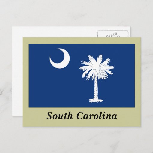 South Carolina State Flag Postcard | Zazzle