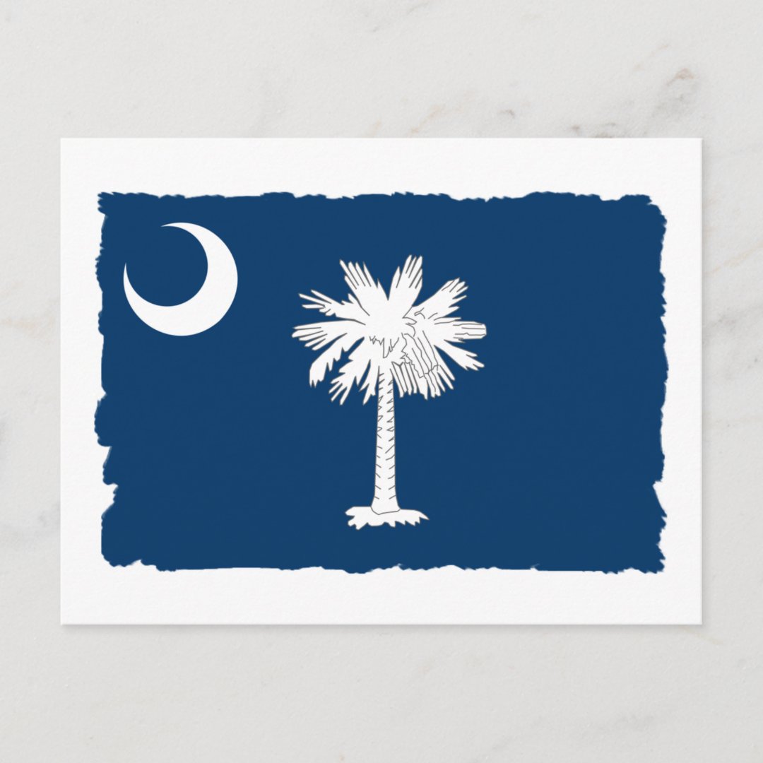 South Carolina State Flag Postcard | Zazzle