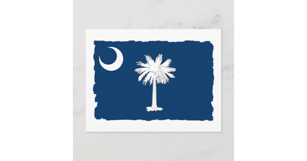 South Carolina State Flag Postcard | Zazzle