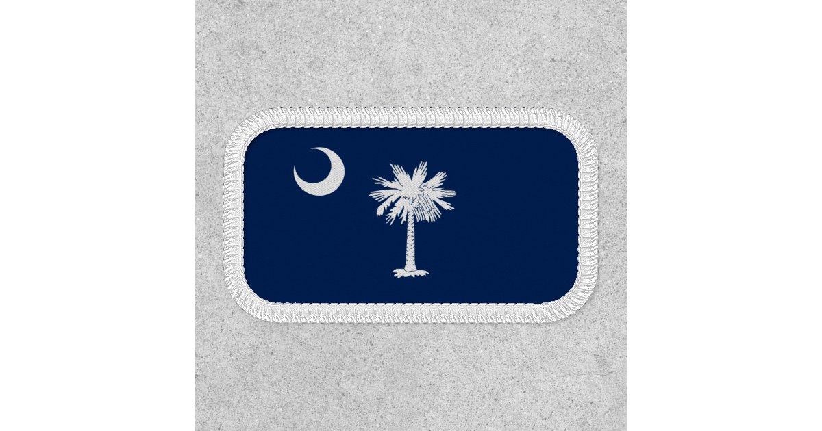 South Carolina State Flag Small Patch | Zazzle