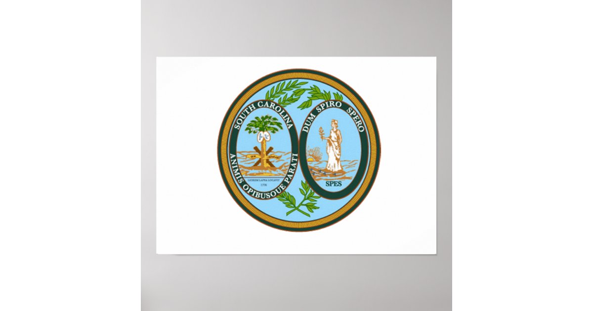 South Carolina State Seal Poster | Zazzle