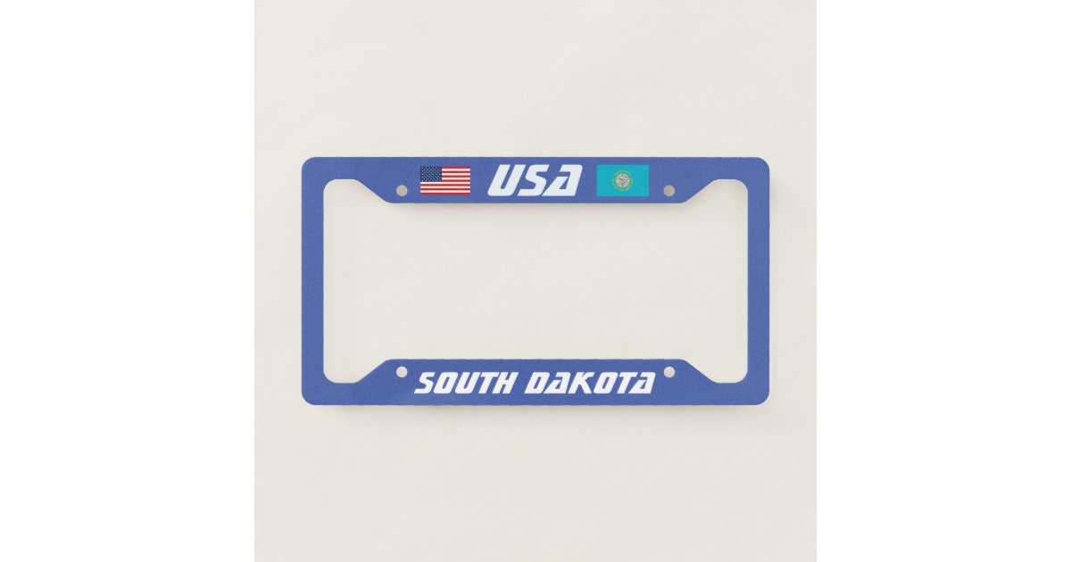South Dakota Custom License Plate Frame | Zazzle