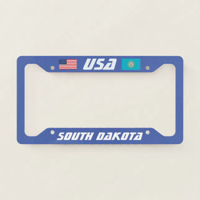 South Dakota Custom License Plate Frame | Zazzle