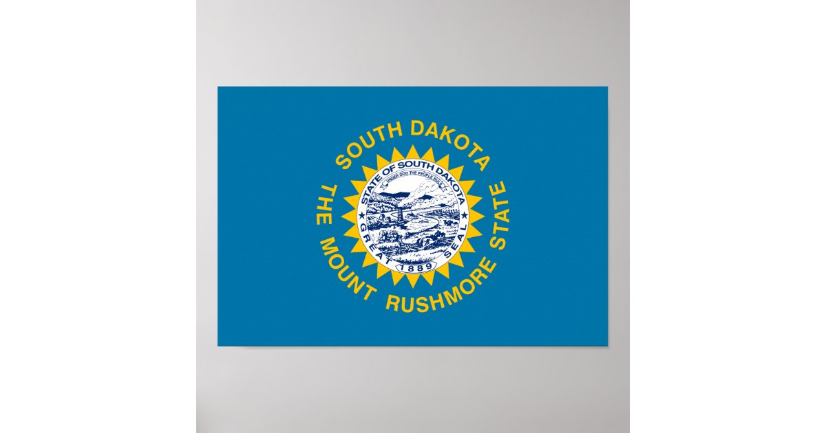 South Dakota State Flag Poster | Zazzle