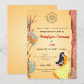 South Indian Hindu Bride Pellikuthuru Ceremony Invitation | Zazzle