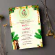 South Indian Hindu Wedding Ganesha and Banana Tree Invitation | Zazzle