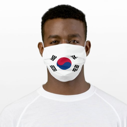 South Korea Flag Cloth Face Mask | Zazzle