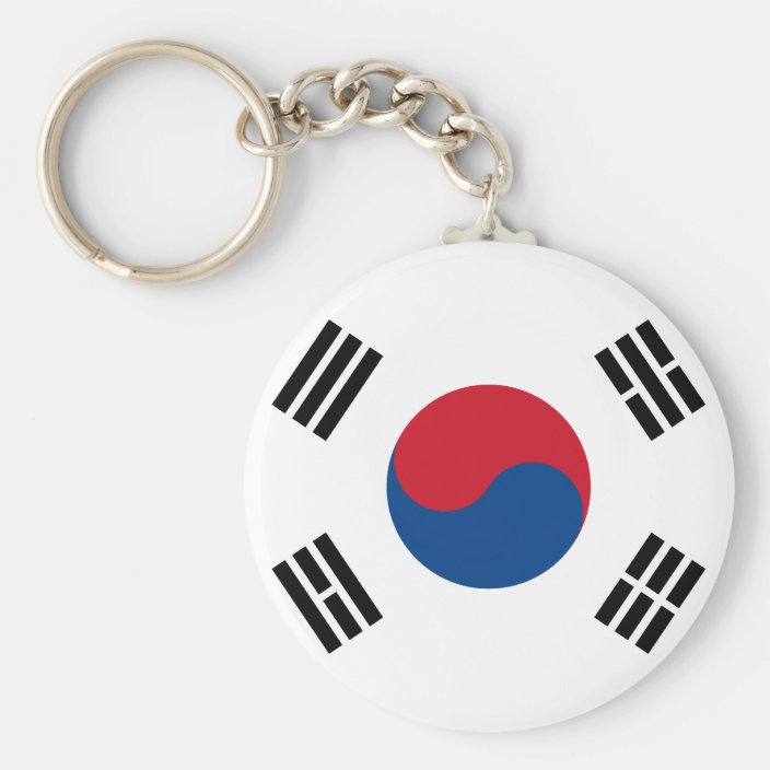 South Korea Flag Keychain | Zazzle.com