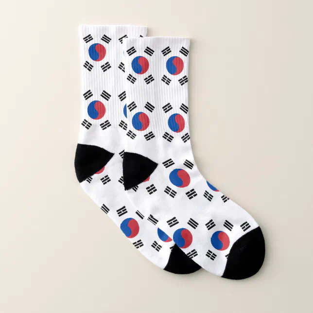 South Korea Flag South Korean Patriotic Socks | Zazzle