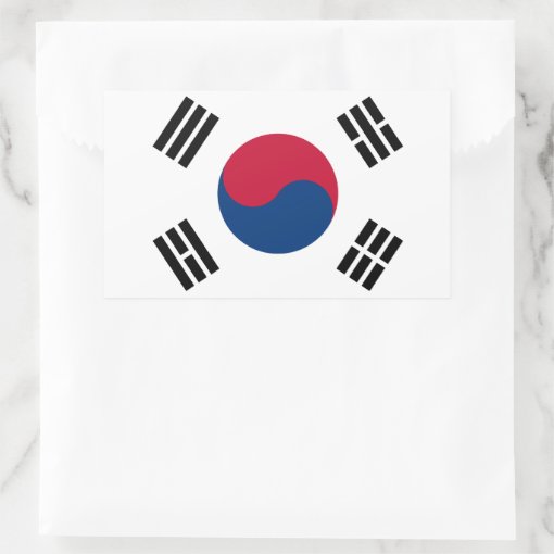 South Korea Flag Sticker | Zazzle