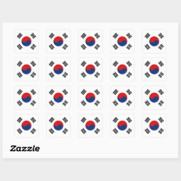 South Korea Flag Sticker | Zazzle