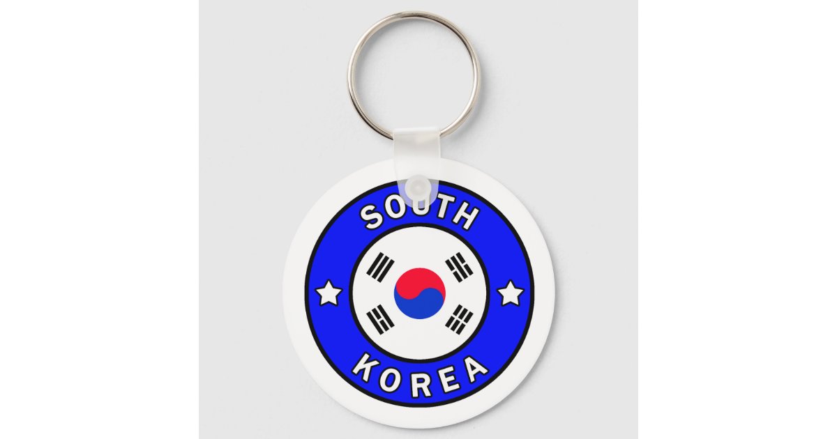 South Korea keychain | Zazzle