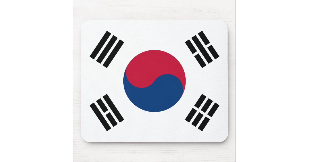 South Korea (South Korean) Flag Mouse Pad | Zazzle