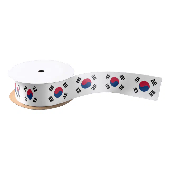 South Korean flag ribbon | Zazzle