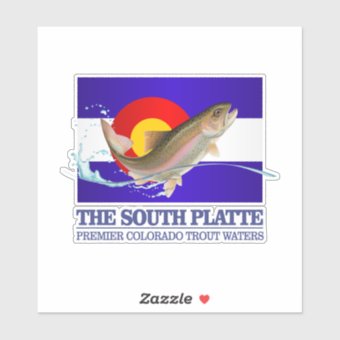 South Platte River (PTW) Sticker | Zazzle