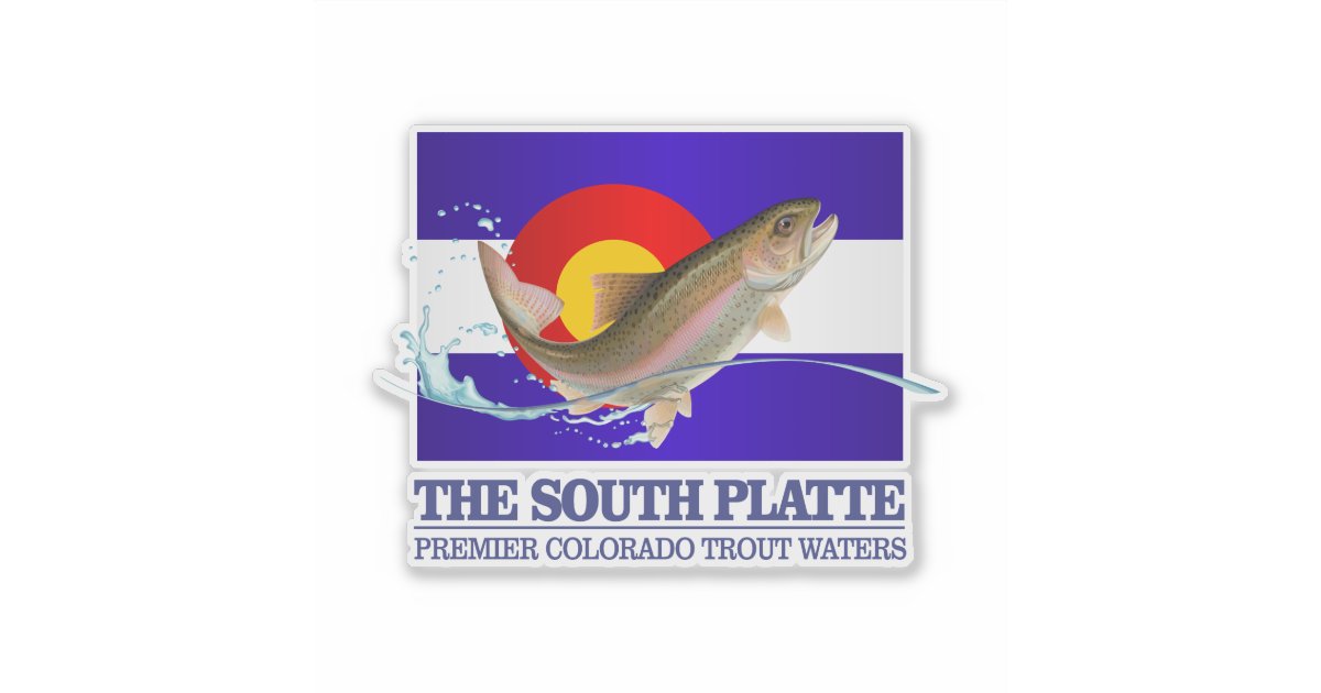 South Platte River (PTW) Sticker | Zazzle