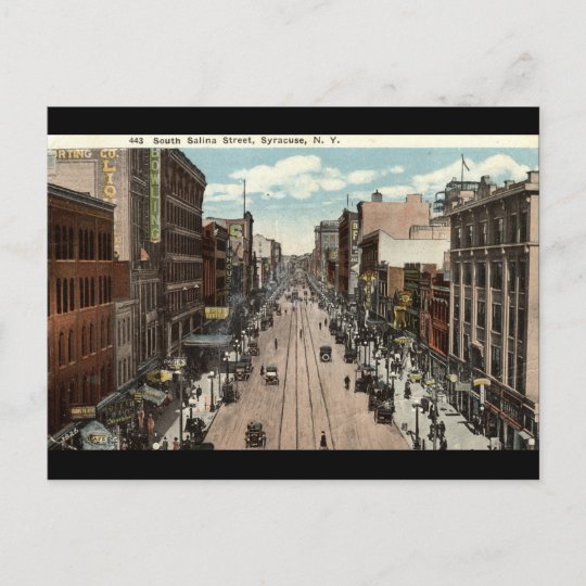 South Salina St Syracuse NY Vintage 1917 Postcard | Zazzle.com