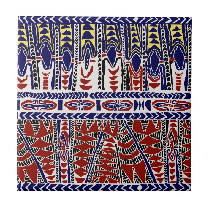 South Seas Samoa Batik Ceramic Tile | Zazzle.com