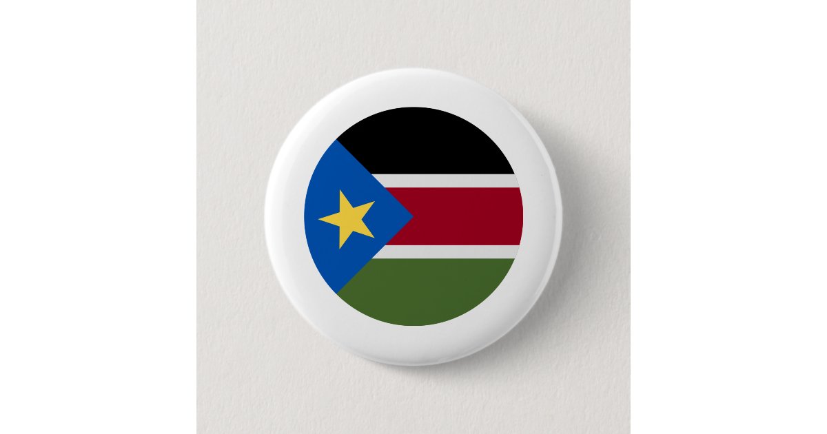 South Sudan Flag Button | Zazzle