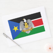 South Sudanese Flag & Coat of Arms, South Sudan Rectangular Sticker | Zazzle