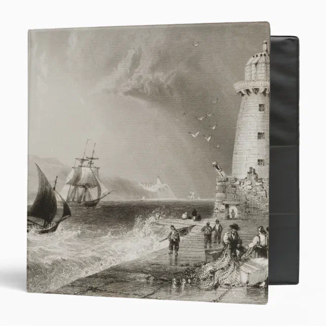South Wall Lighthouse with Howth Hill Binder | Zazzle