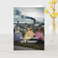 SOUTHERN BELLE WOMEN STEAMBOAT RIVERBOAT BIRTHDAY CARD | Zazzle