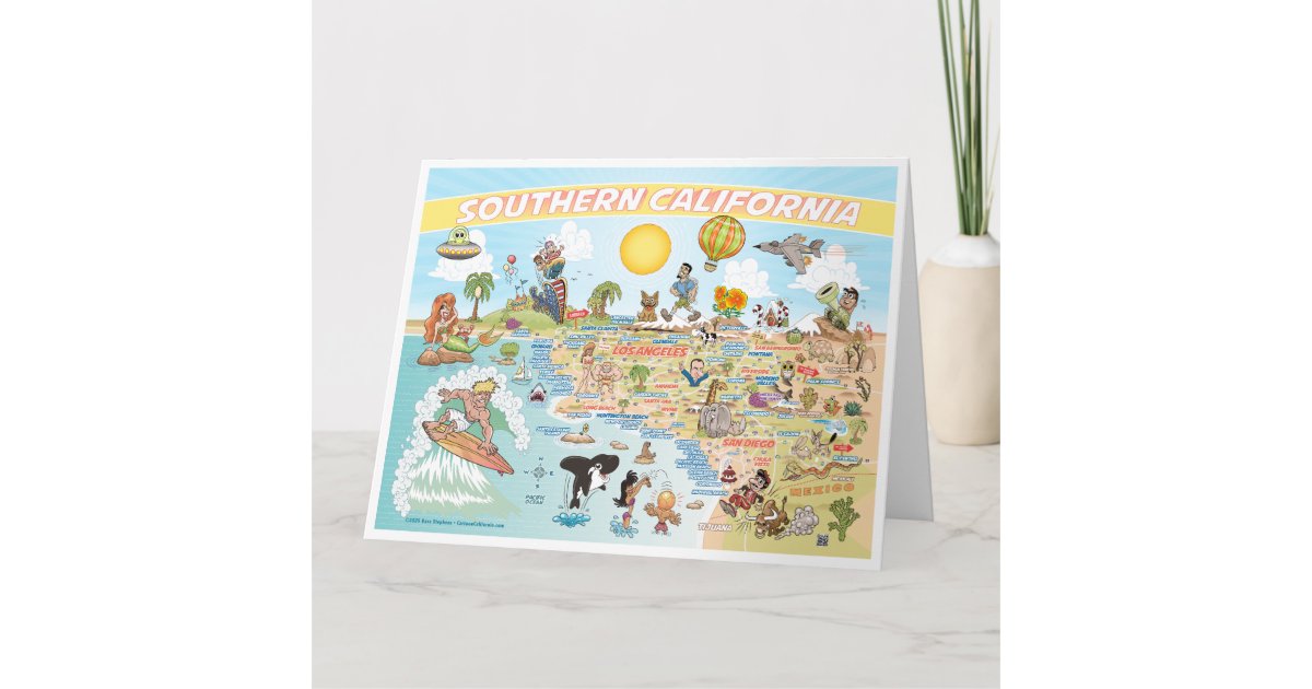 Southern California Blank Greeting Card | Zazzle