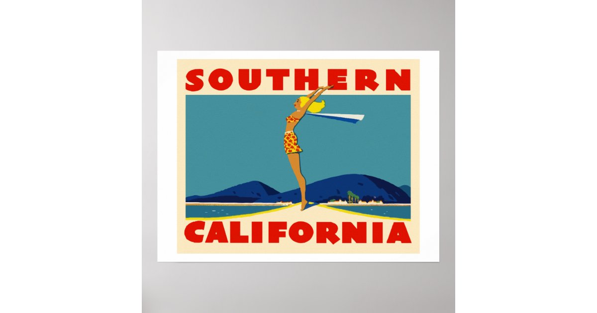 Southern California Poster | Zazzle