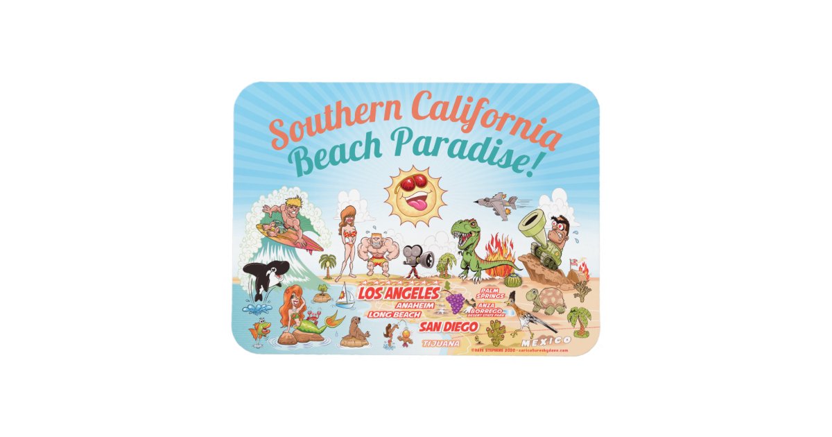 Southern California Souvenir Magnet | Zazzle