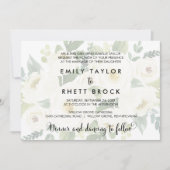 Southern Calligraphy | Faded Floral Formal Wedding Invitation | Zazzle