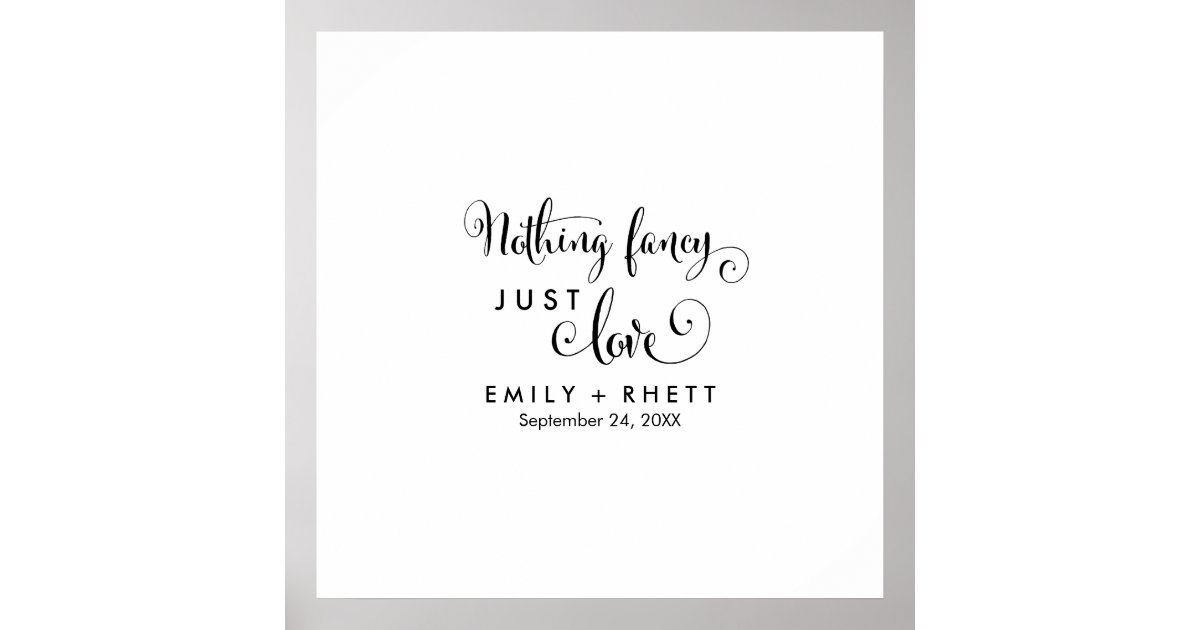 Southern Calligraphy Wedding Guest Signing Poster | Zazzle