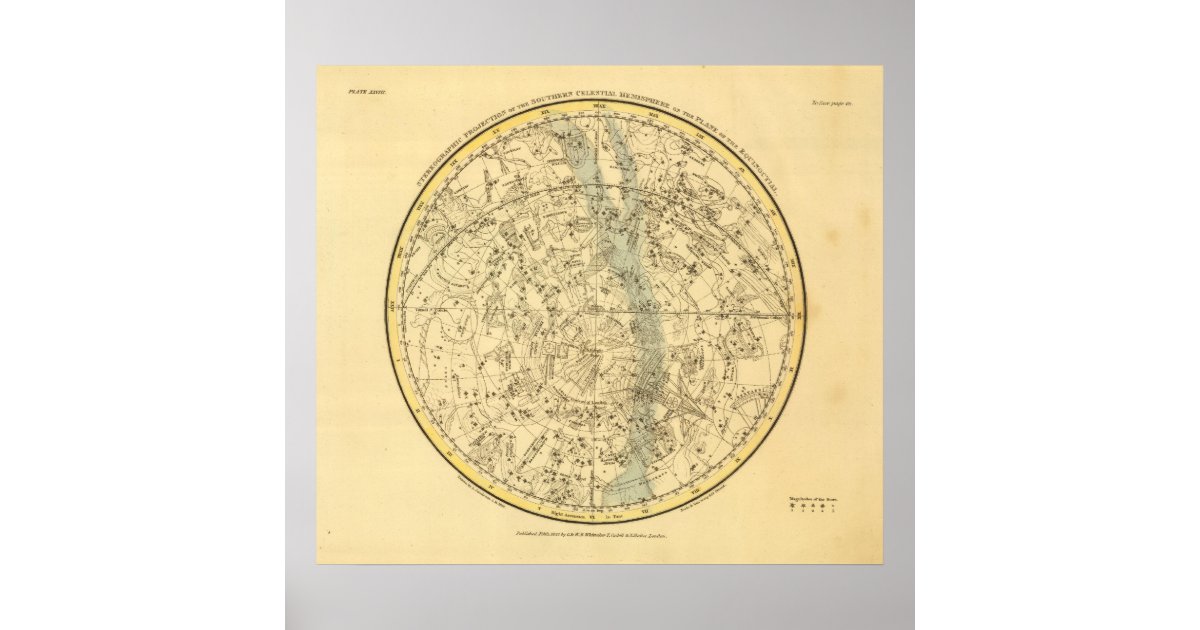 Southern Celestial Hemisphere Poster | Zazzle