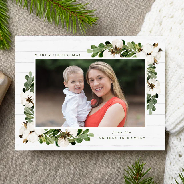 Southern Charm | Holiday Photo Postcard | Zazzle