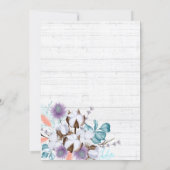 Southern Country Cotton Boll Botanical Rustic Wood Invitation | Zazzle