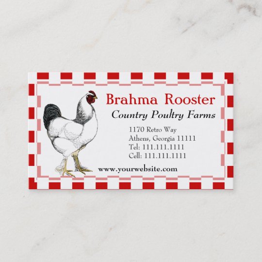 Southern Fried Chicken Restaurant Poultry Farm Business Card | Zazzle.com