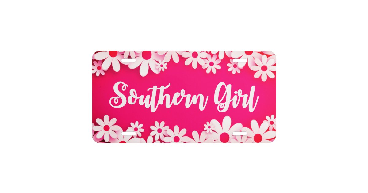 Southern Girl License Plate | Zazzle
