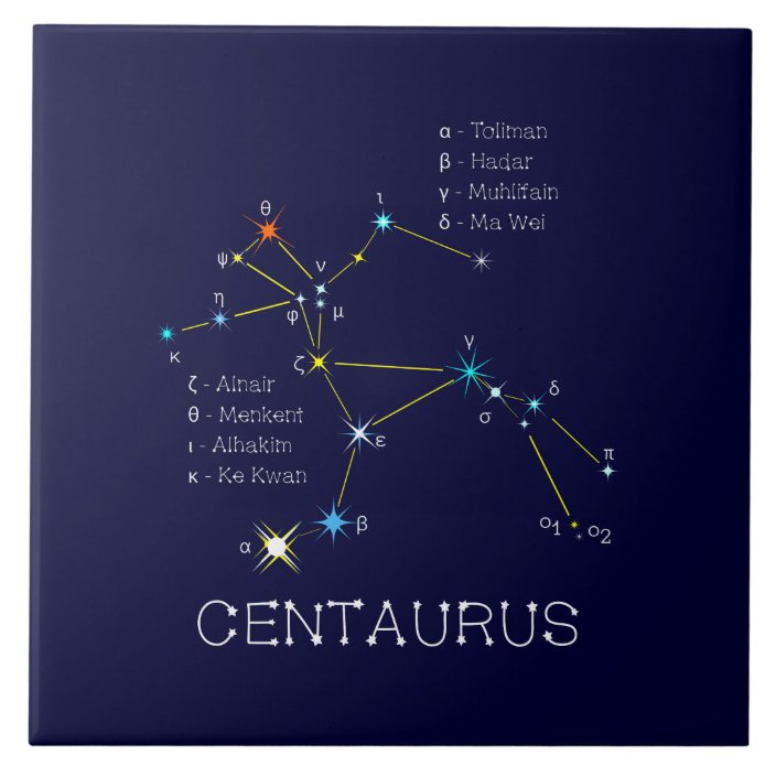 Southern Hemisphere Constellation Centaurus Ceramic Tile | Zazzle.com