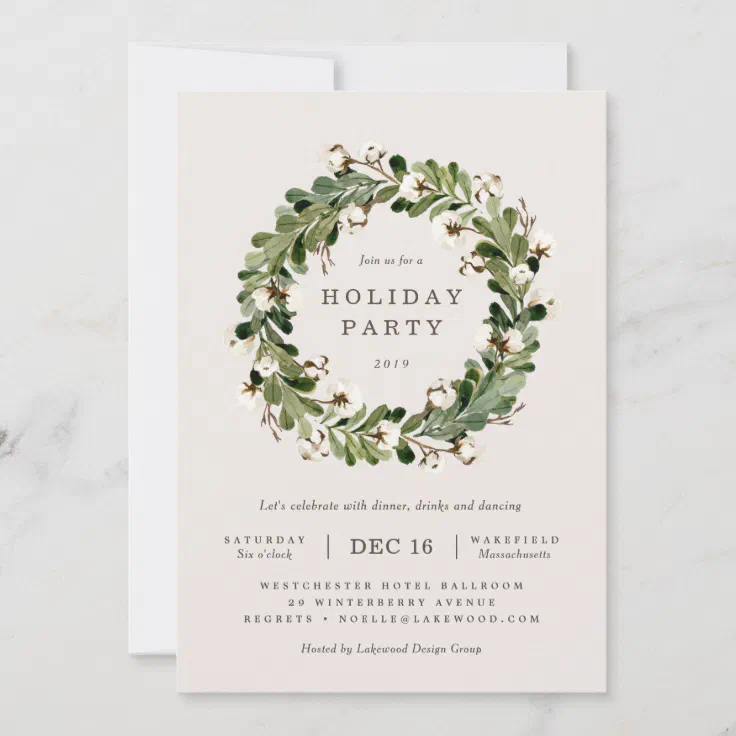 Southern Holiday Party Invitation | Zazzle