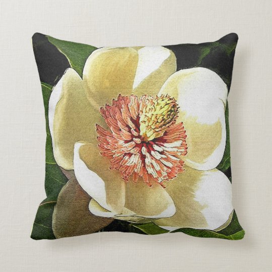 southern magnolia throw pillow | Zazzle.com
