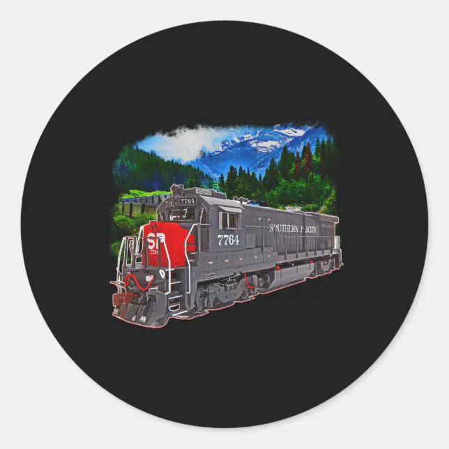 Southern Pacific Engine Train Classic Round Sticker | Zazzle